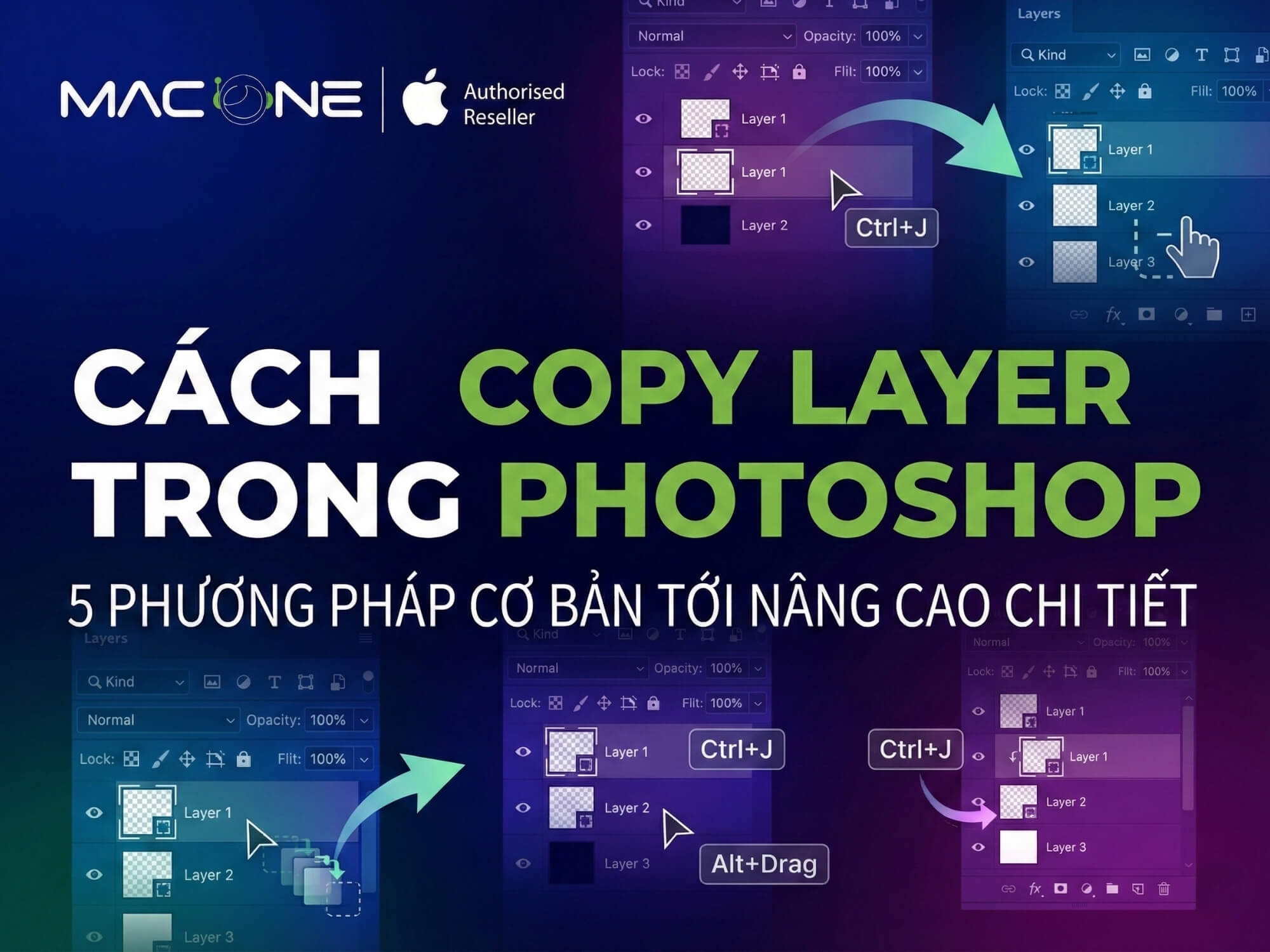 Cách copy layer trong Photoshop: 5 phương pháp cơ bản tới nâng cao chi tiết